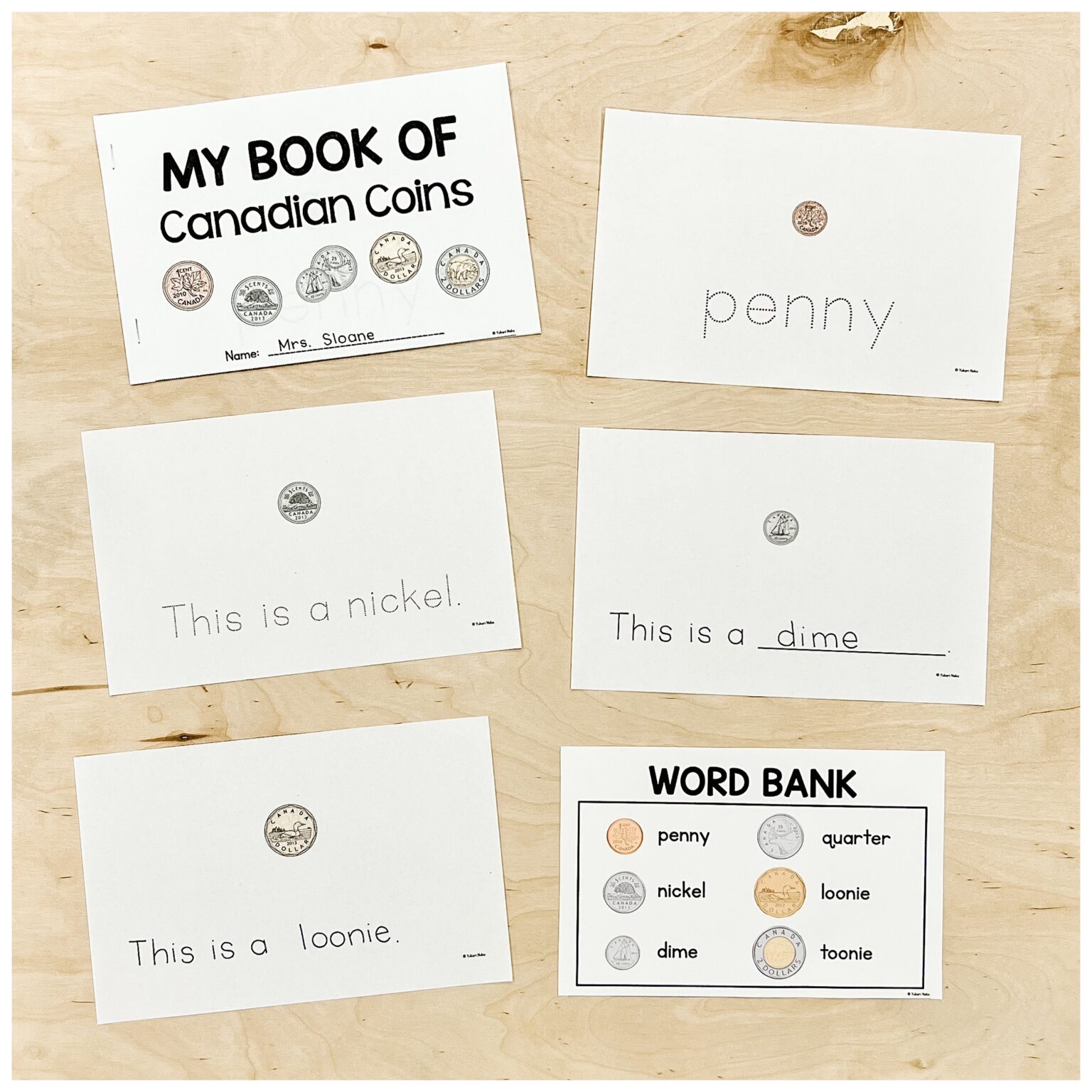 How to Teach Canadian Money in Kindergarten