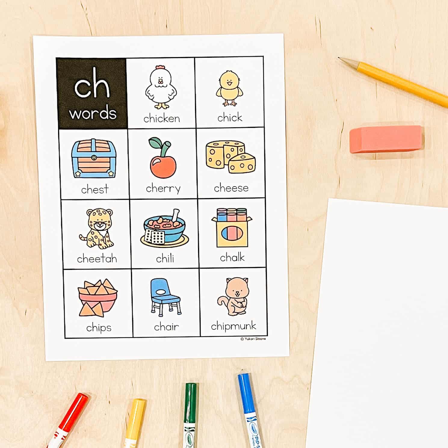 Free Lessons for Teaching Digraphs in Kindergarten + 6 Centre Ideas!