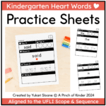 Heart Words: What They Are + Resources to Practice Them