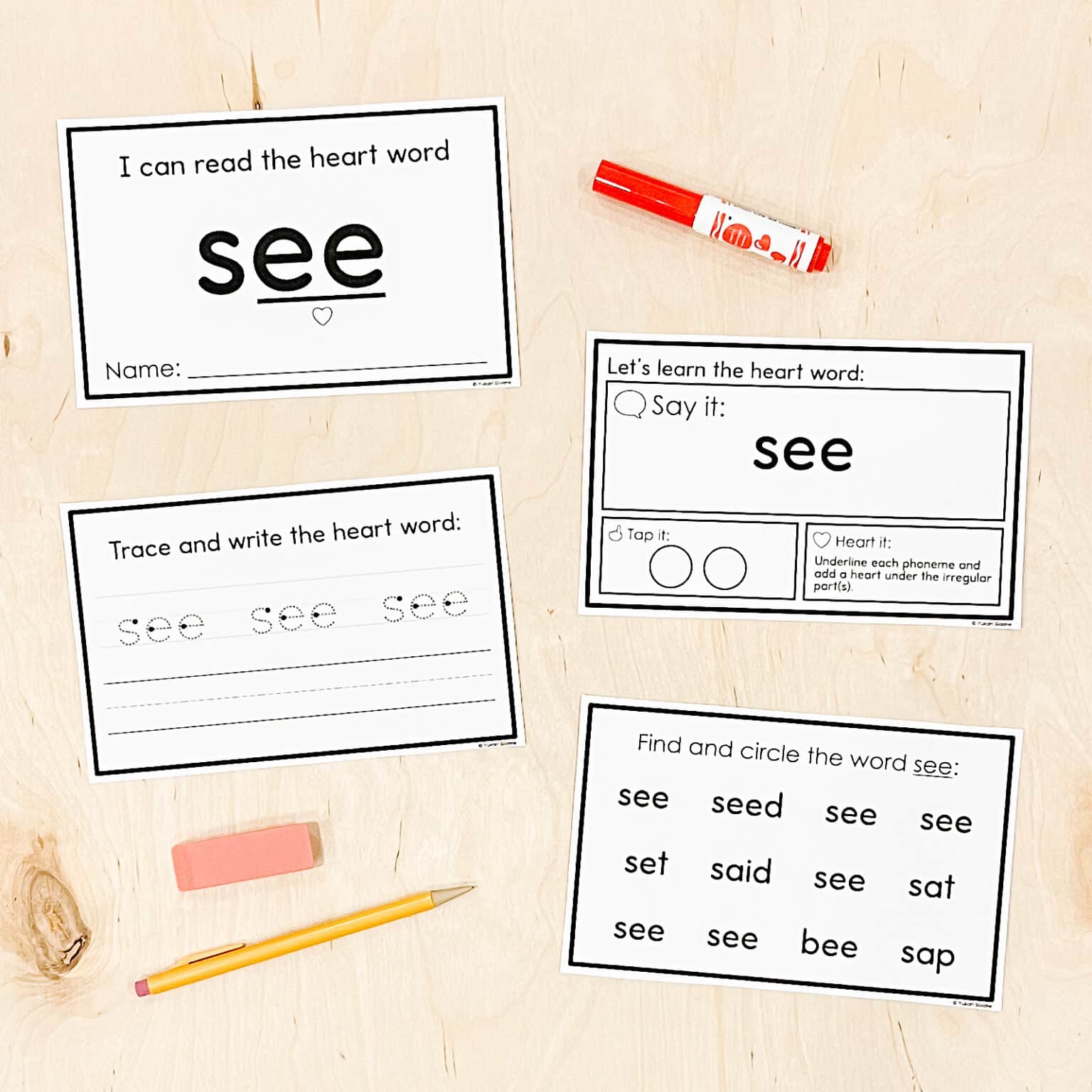 Heart Words: What They Are + Resources to Practice Them