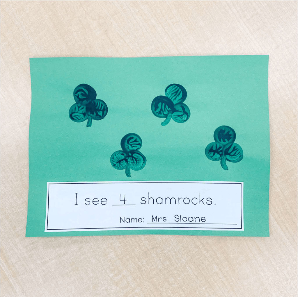 St. Patrick's Day Centers for Kindergarten