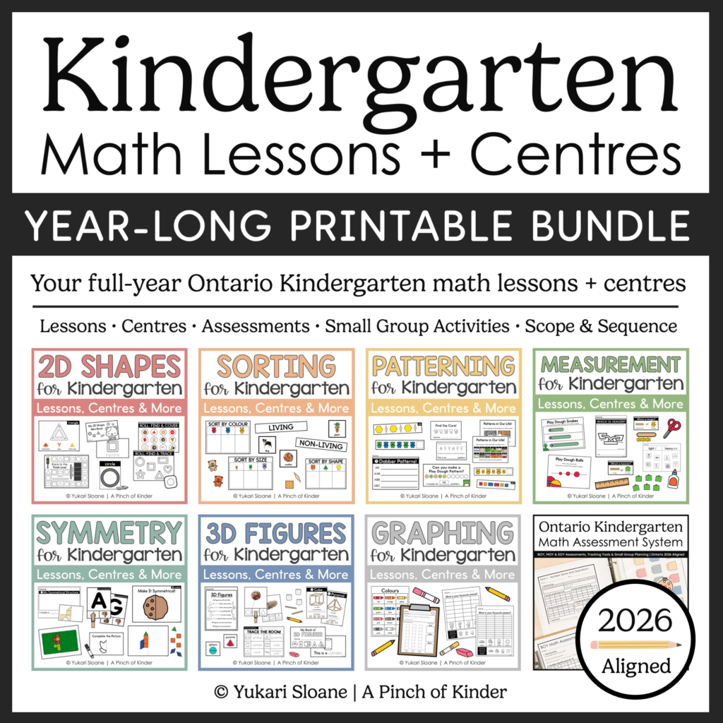 A Pinch of Kinder - Kindergarten Math Lessons and Centres