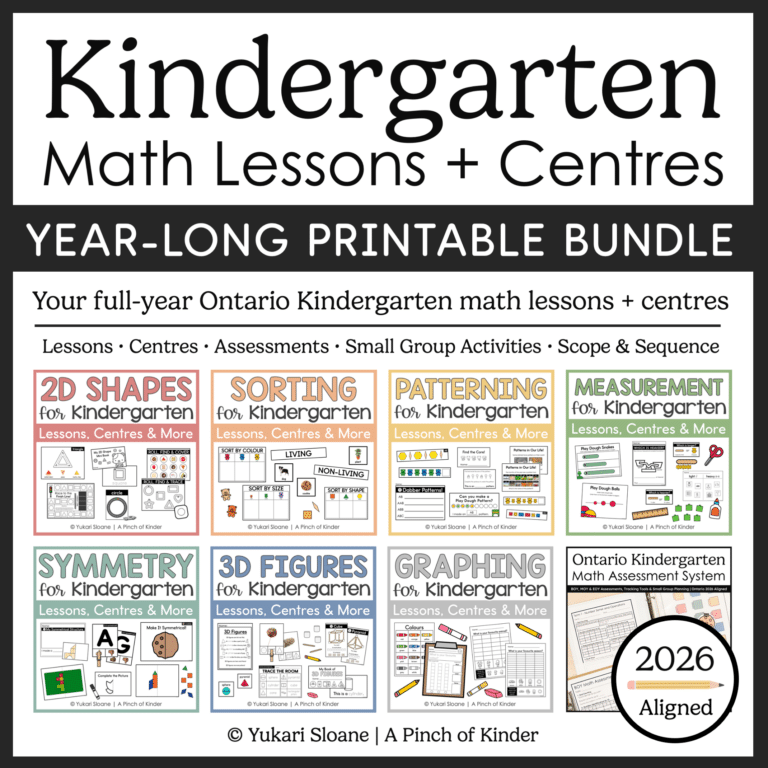 A Pinch of Kinder - Kindergarten Math Lessons and Centres